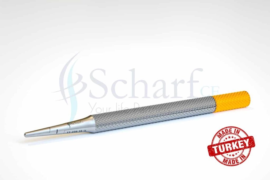 Blade Holder Gold 9cm - Scharf Hair Transplant Instruments